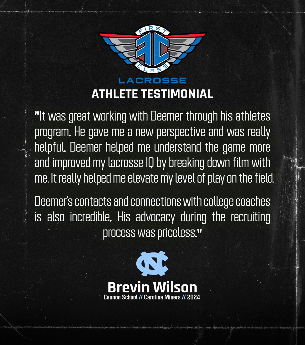 Athlete Program by First Class Lacrosse